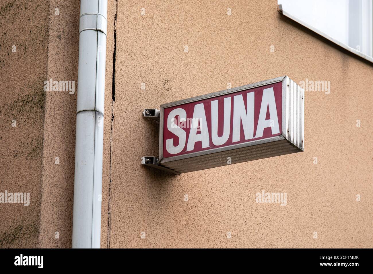 Sauna sign hi-res stock photography and images - Alamy