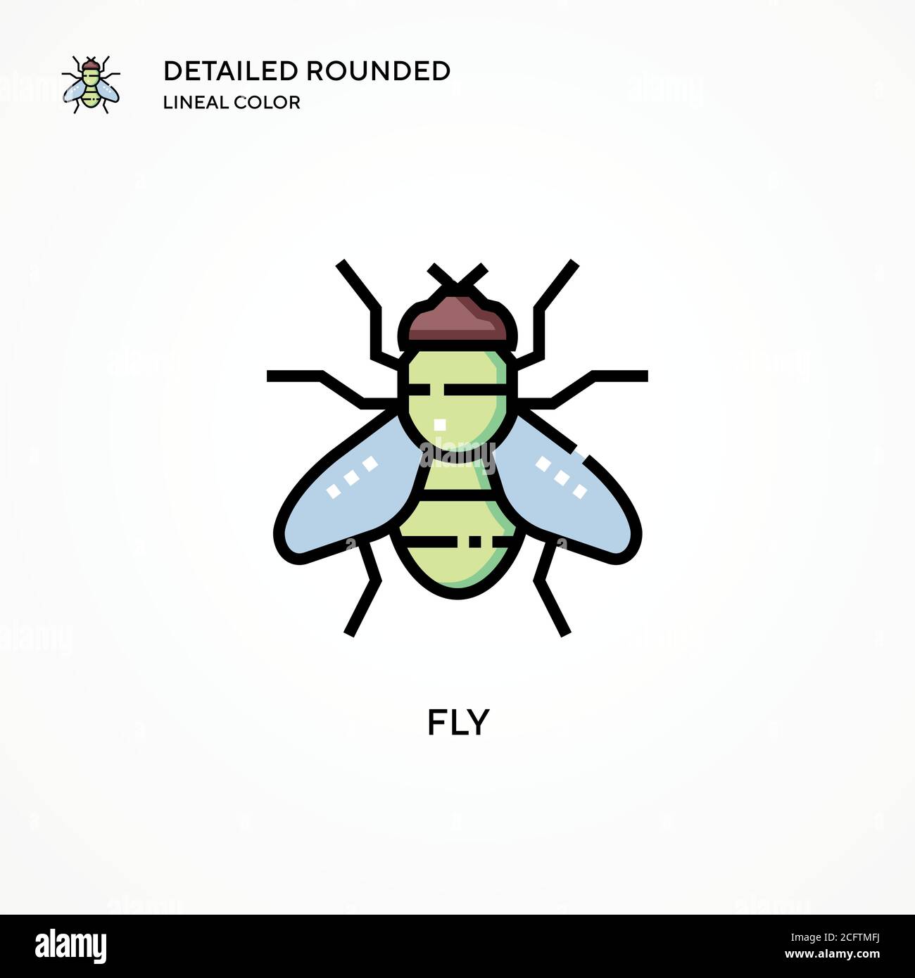 Fly vector icon. Modern vector illustration concepts. Easy to edit and ...