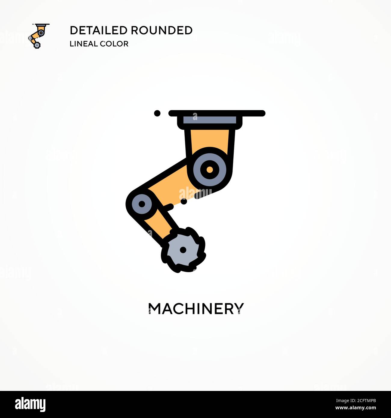 Machinery vector icon. Modern vector illustration concepts. Easy to ...