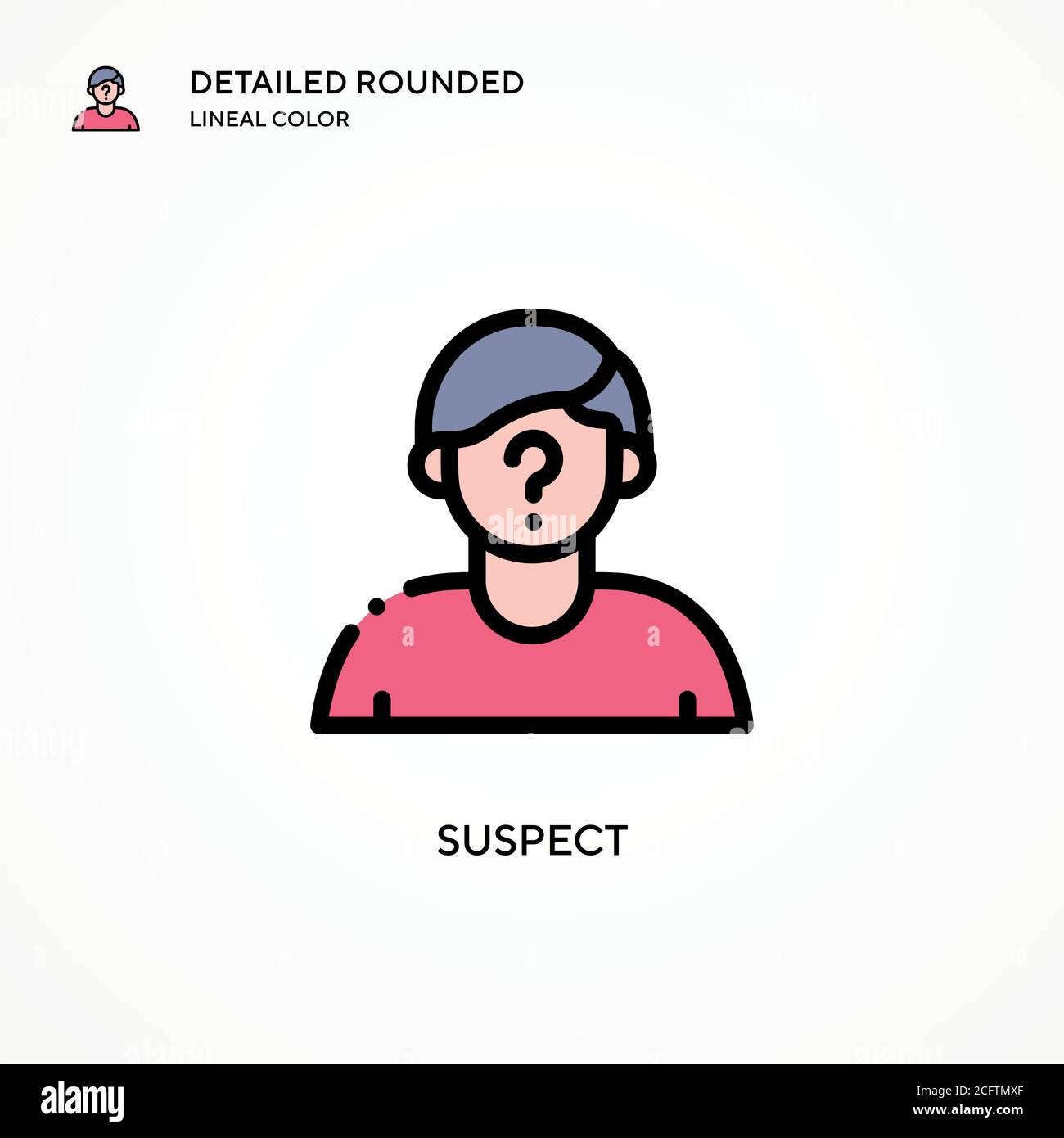 Suspect vector icon. Modern vector illustration concepts. Easy to edit ...