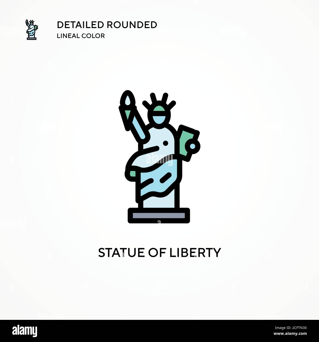 Statue of liberty vector icon. Modern vector illustration concepts ...