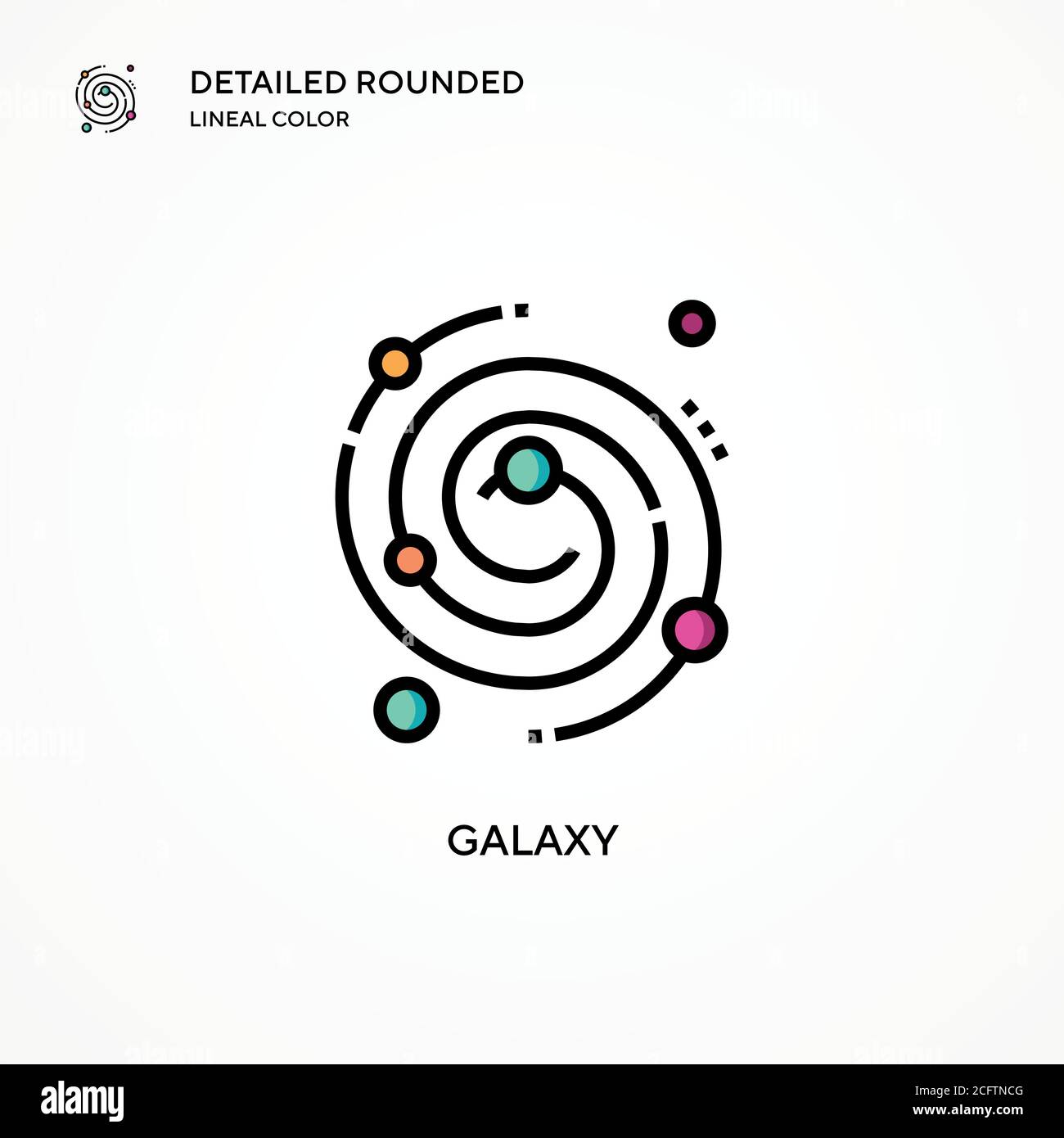 Galaxy vector icon. Modern vector illustration concepts. Easy to edit ...