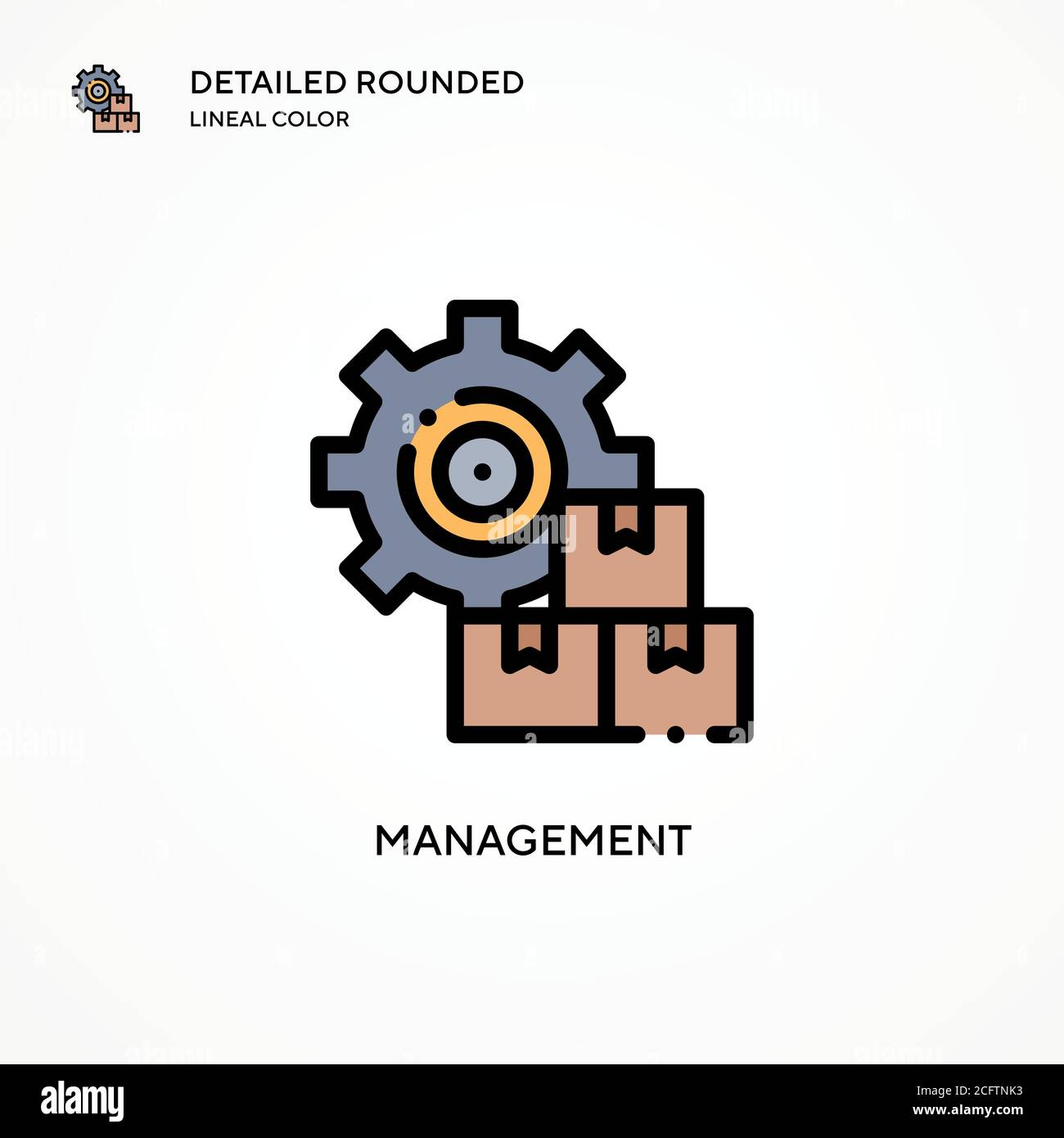Management vector icon. Modern vector illustration concepts. Easy to ...