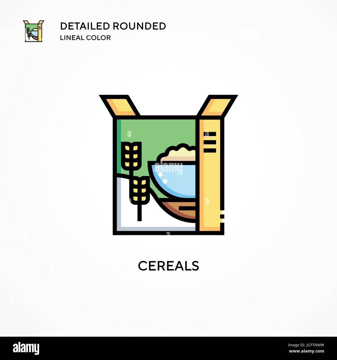 Cereals vector icon. Modern vector illustration concepts. Easy to edit ...