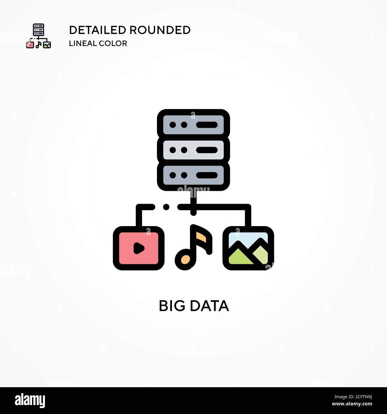 Big data vector icon. Modern vector illustration concepts. Easy to edit ...
