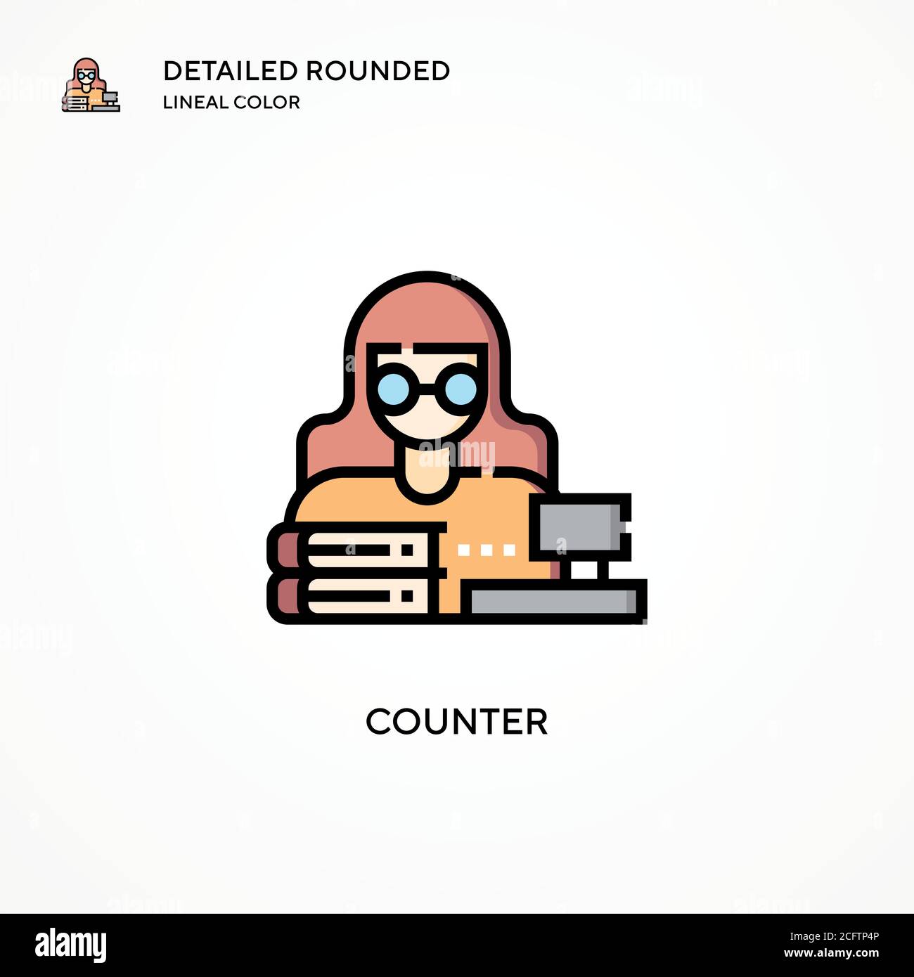 Counter vector icon. Modern vector illustration concepts. Easy to edit ...