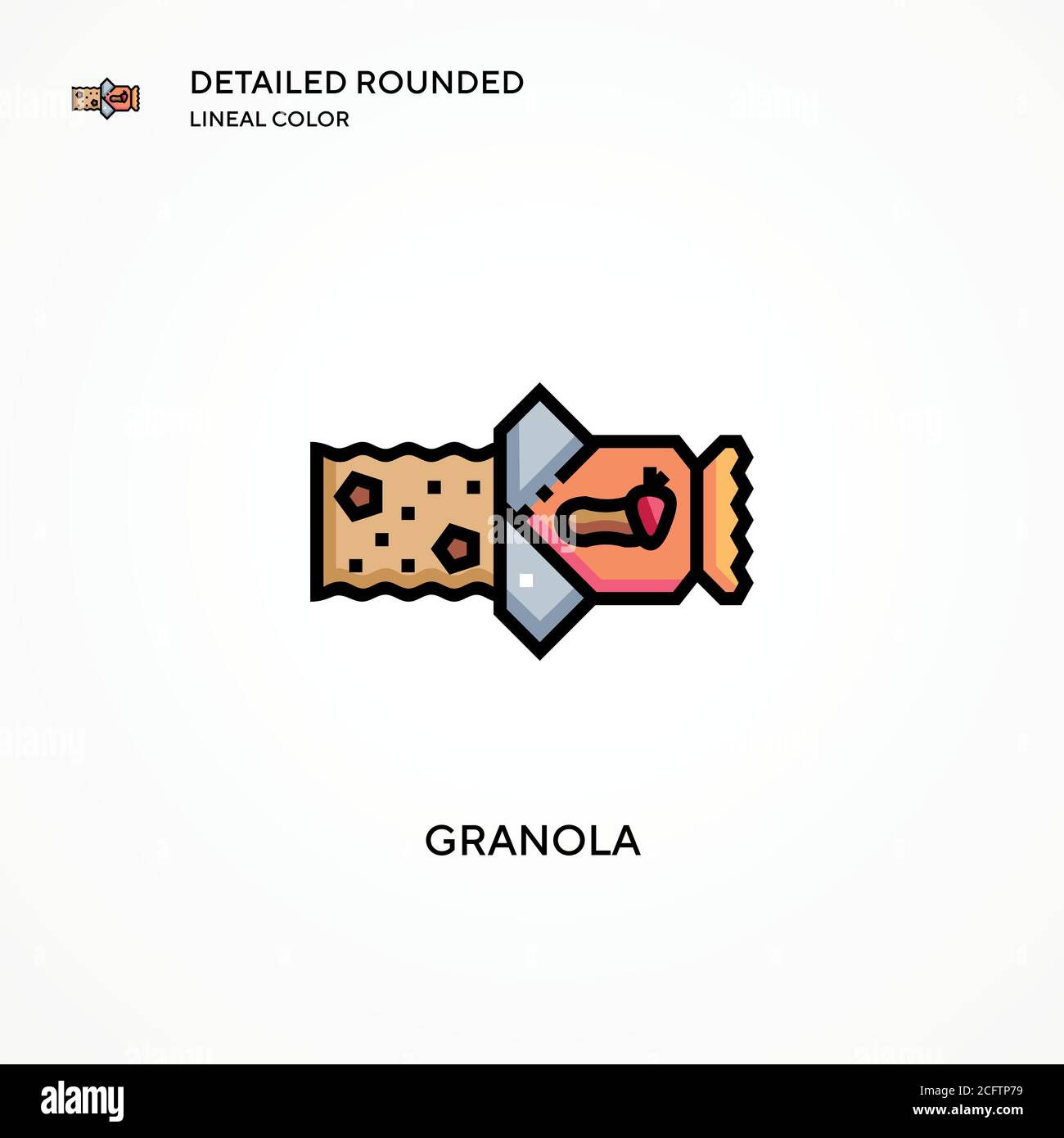 Granola vector icon. Modern vector illustration concepts. Easy to edit ...
