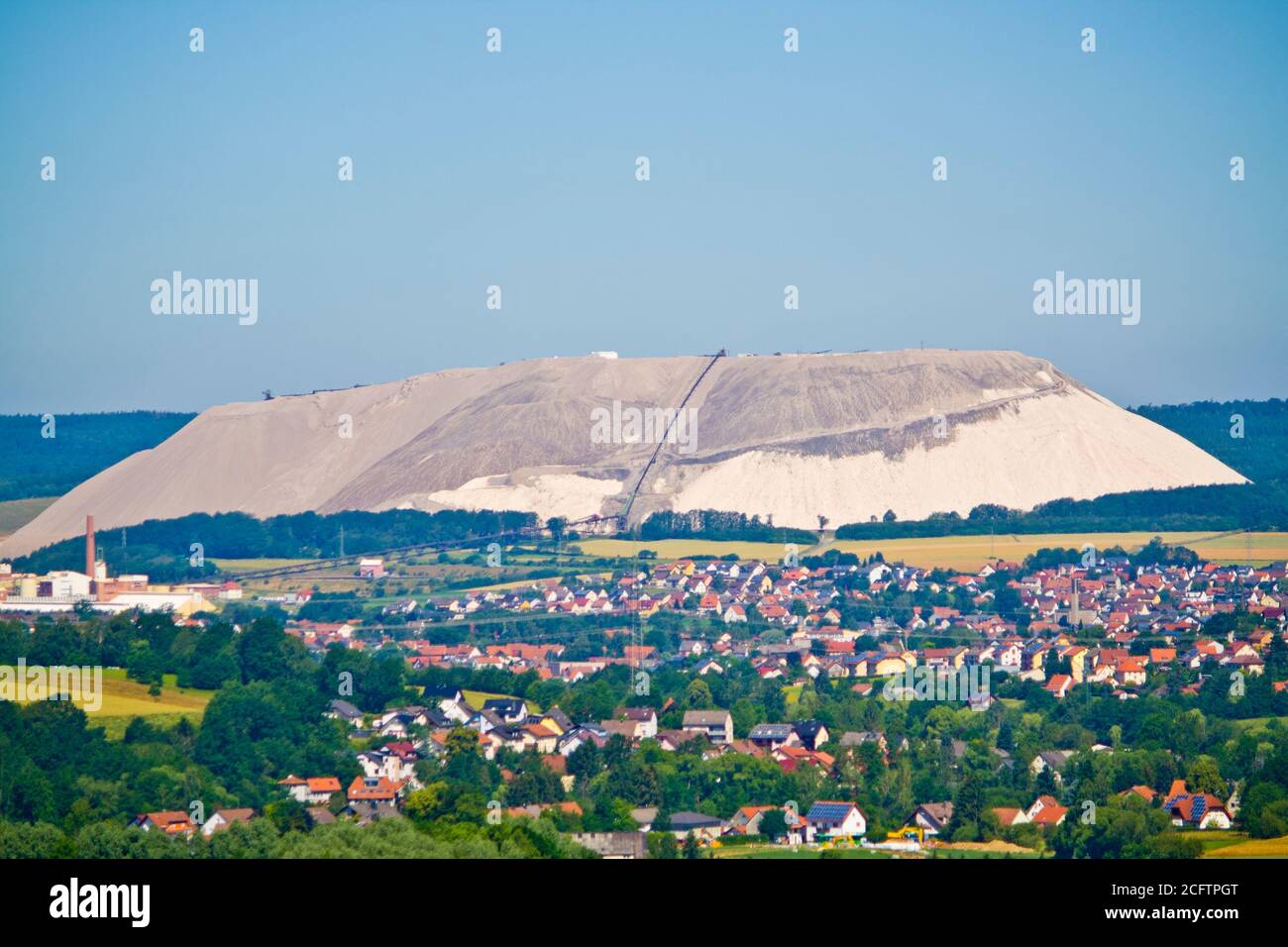 Extracting and mining potassium and magnesium salts.Large excavator ...