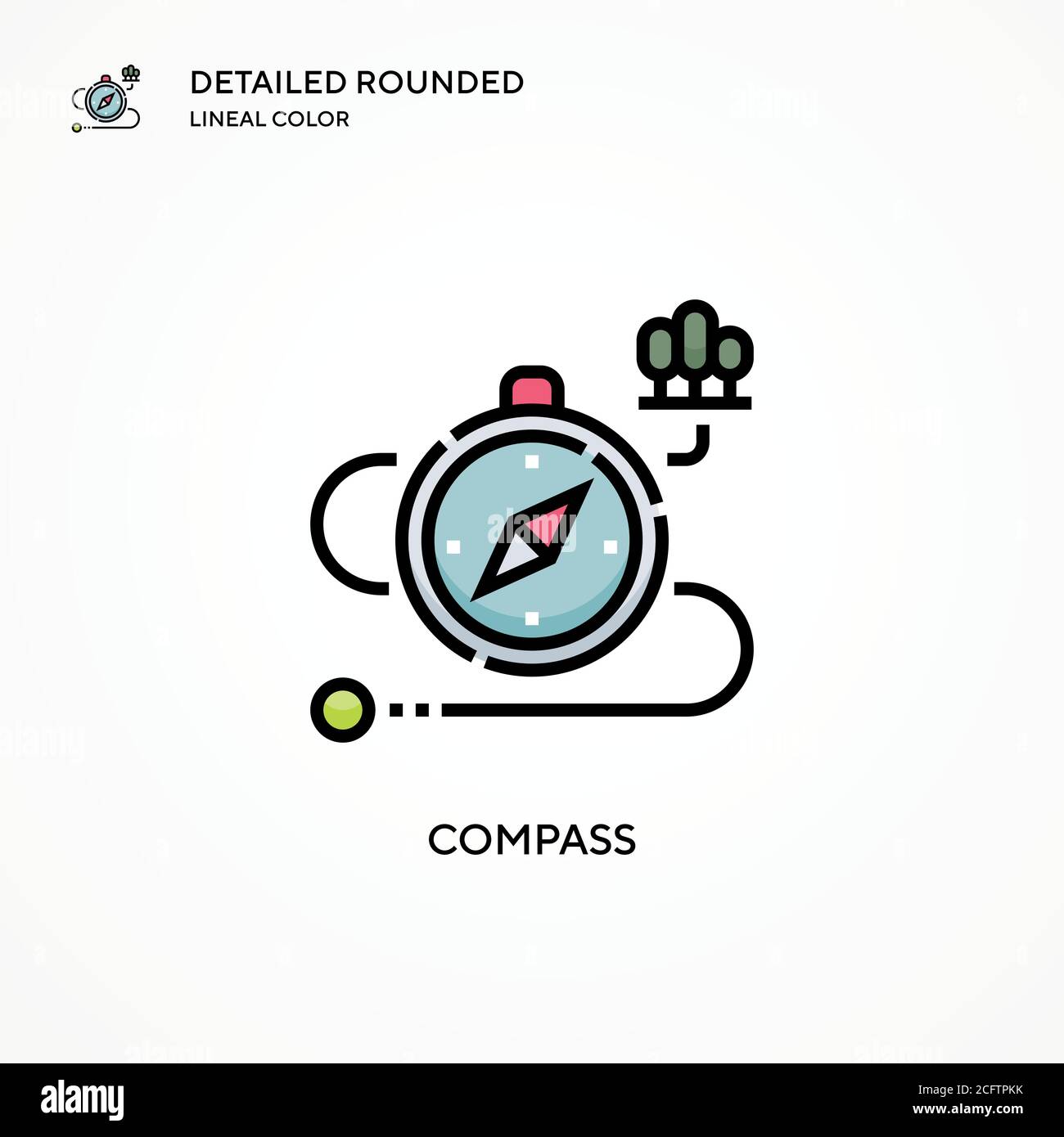 Compass vector icon. Modern vector illustration concepts. Easy to edit ...