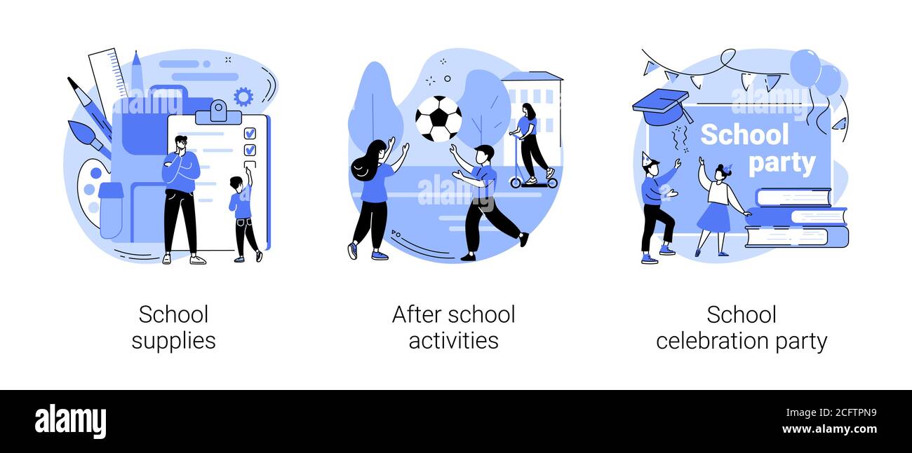 School year abstract concept vector illustrations Stock Vector Image ...