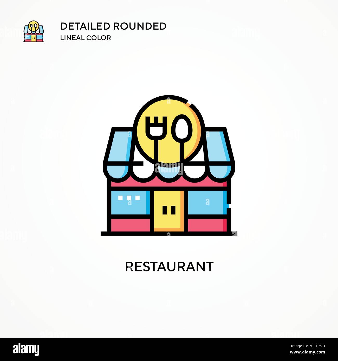 Restaurant vector icon. Modern vector illustration concepts. Easy to ...