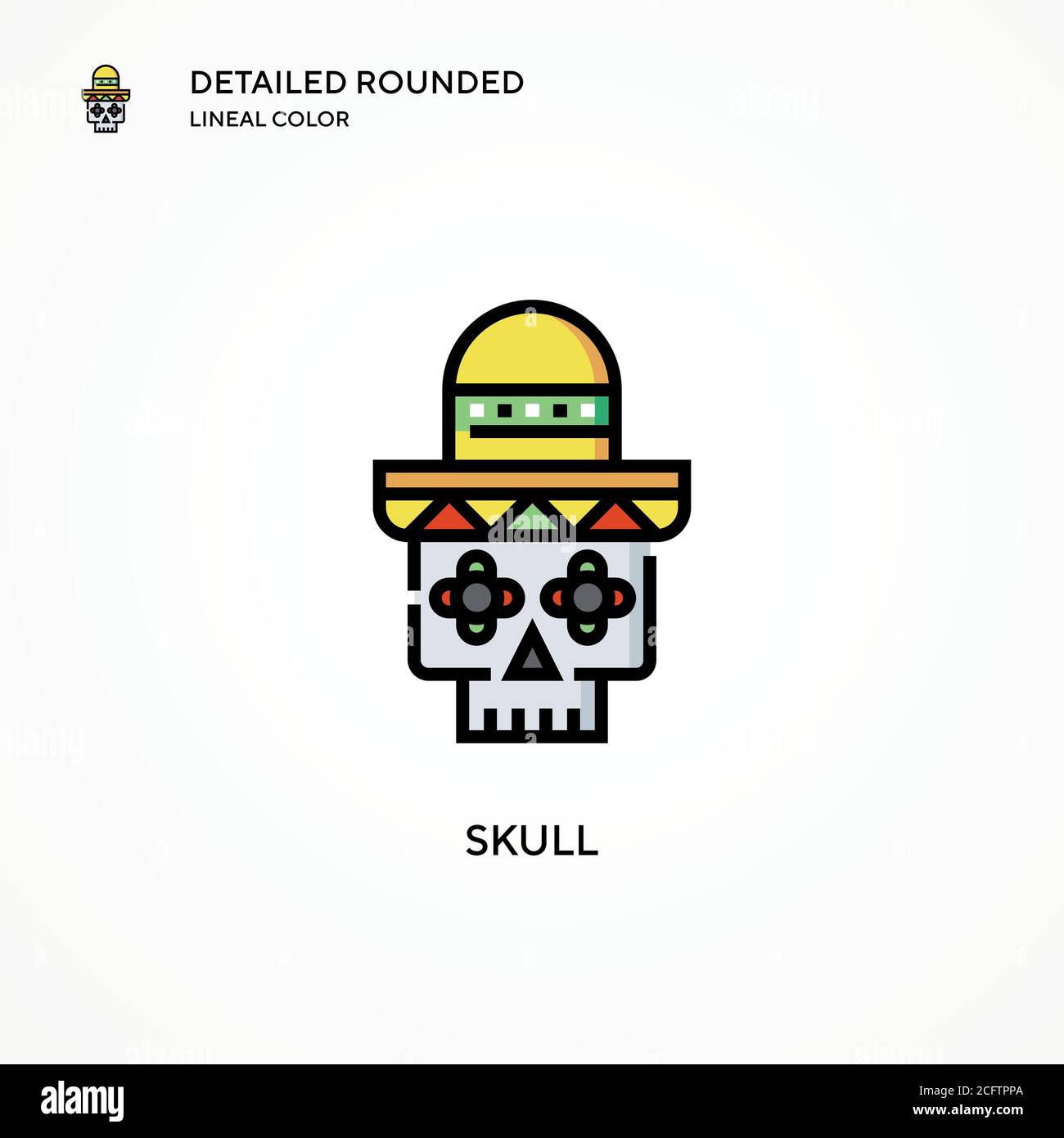 Skull vector icon. Modern vector illustration concepts. Easy to edit ...
