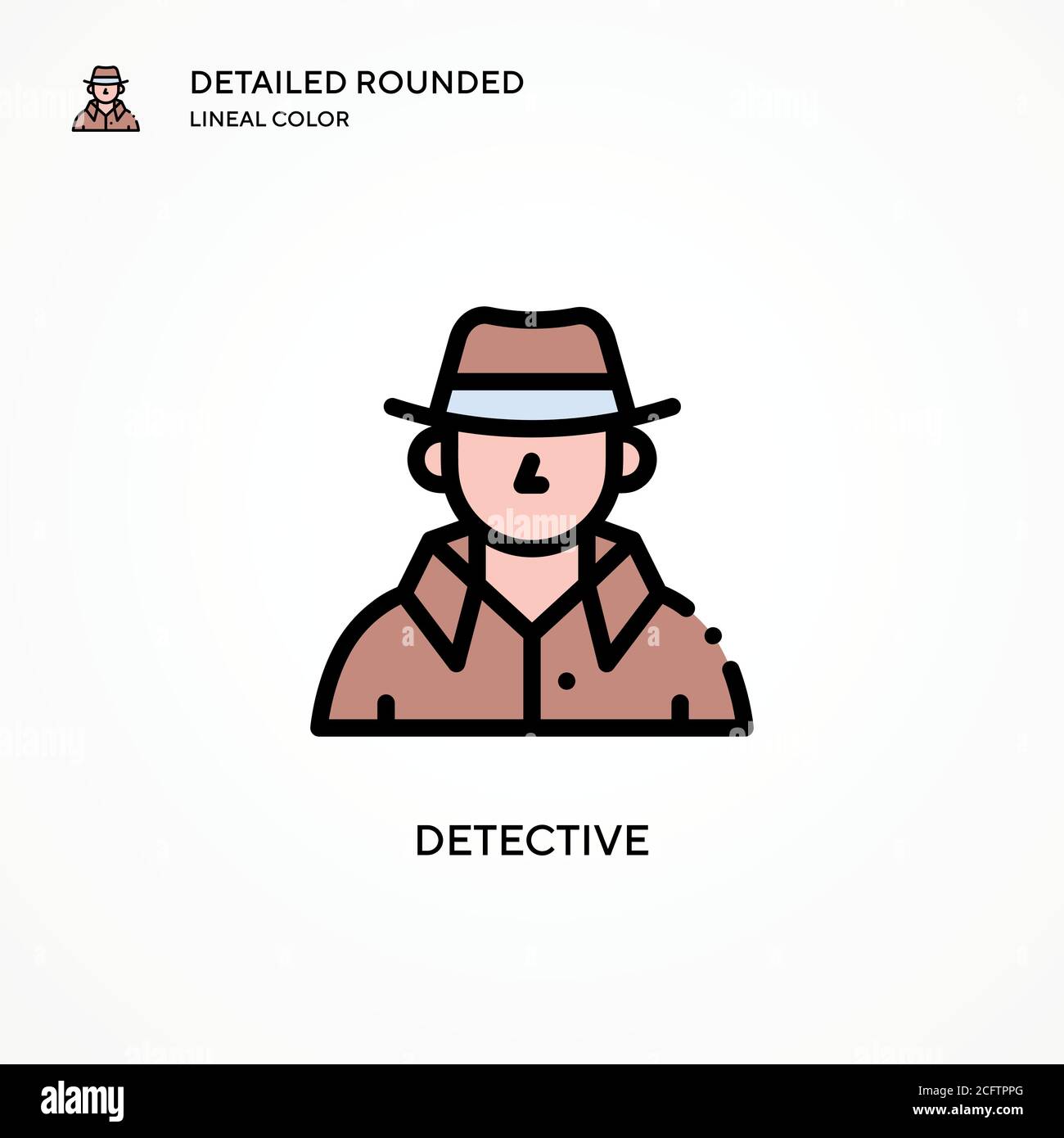Detective vector icon. Modern vector illustration concepts. Easy to ...