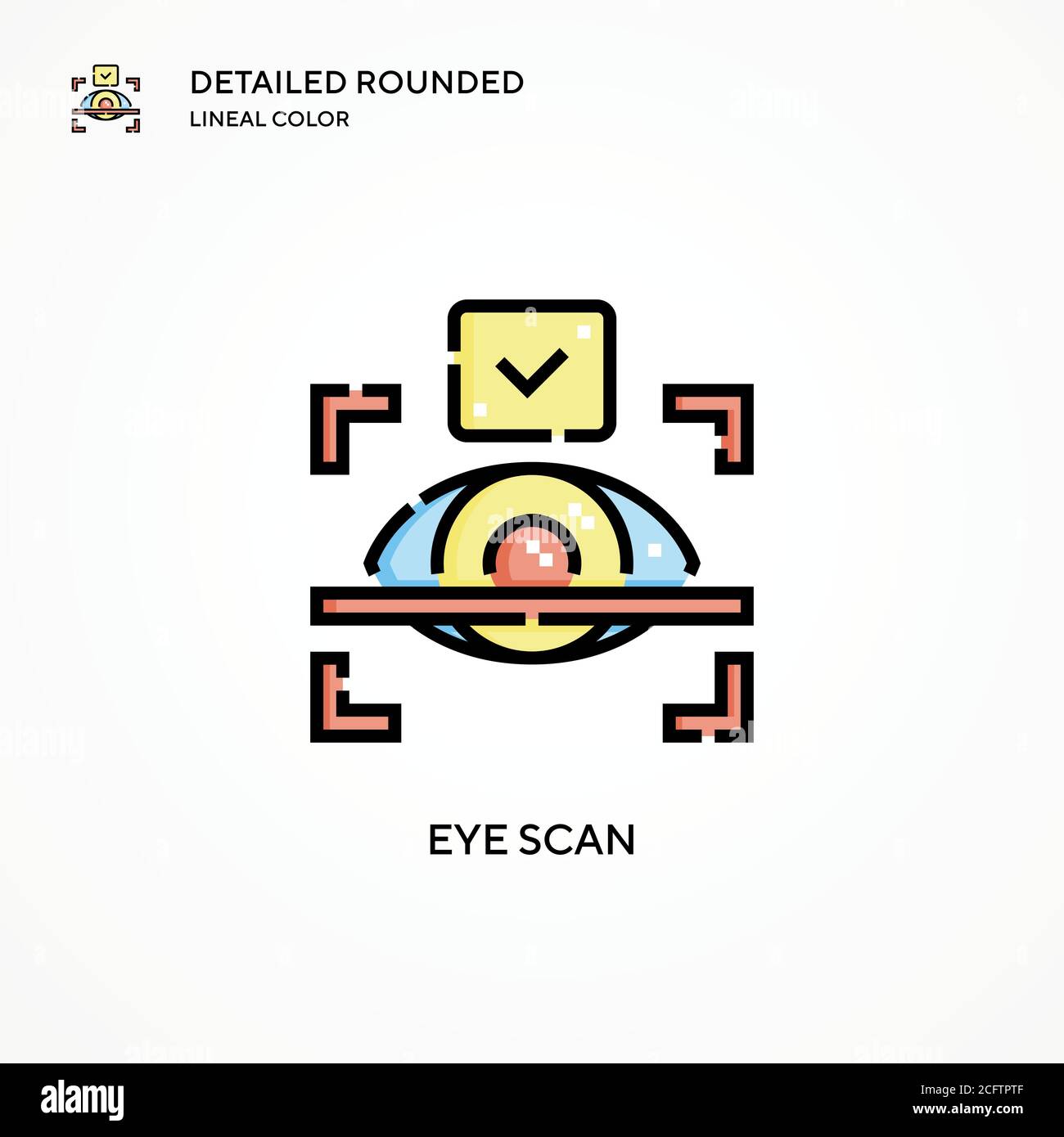 Eye scan vector icon. Modern vector illustration concepts. Easy to edit ...