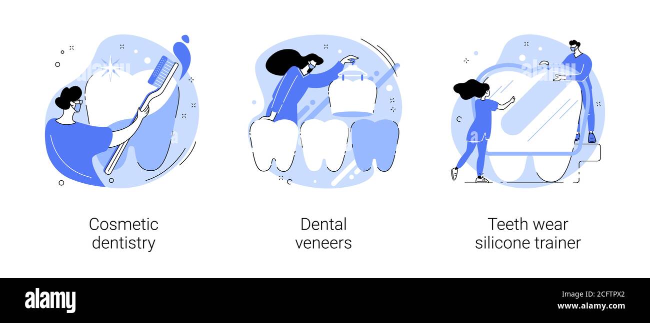 Dental service abstract concept vector illustrations Stock Vector Image ...