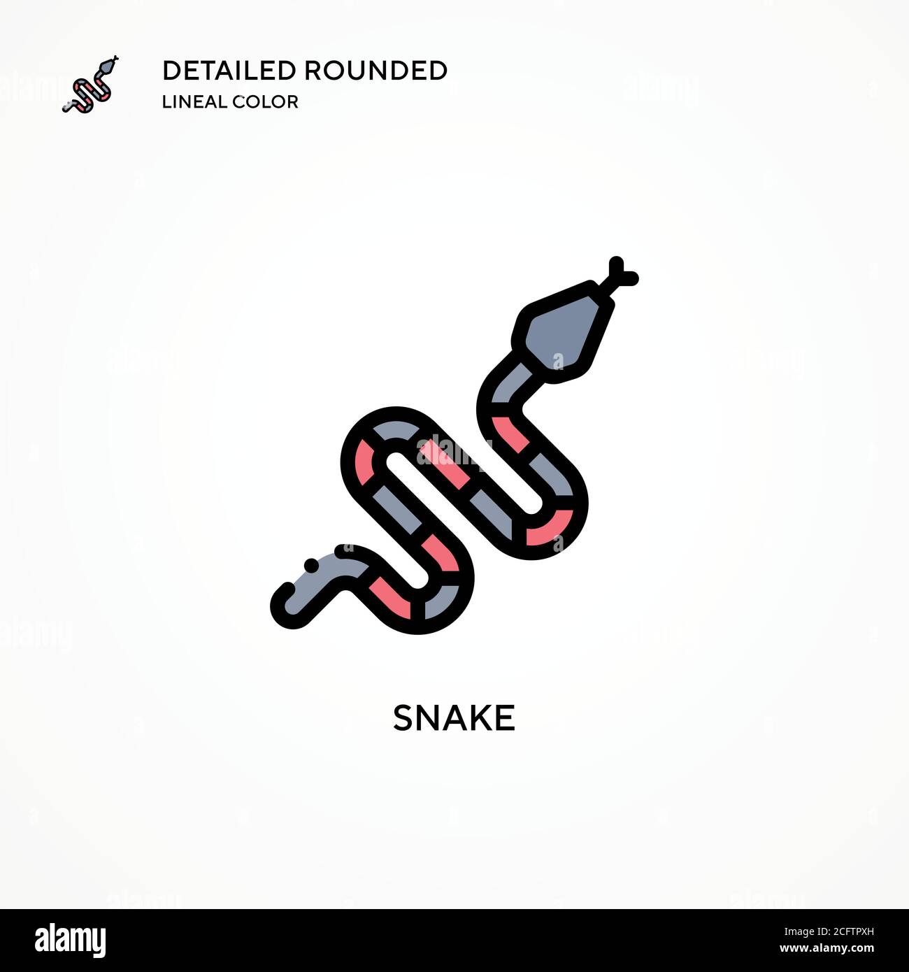 Snake vector icon. Modern vector illustration concepts. Easy to edit ...