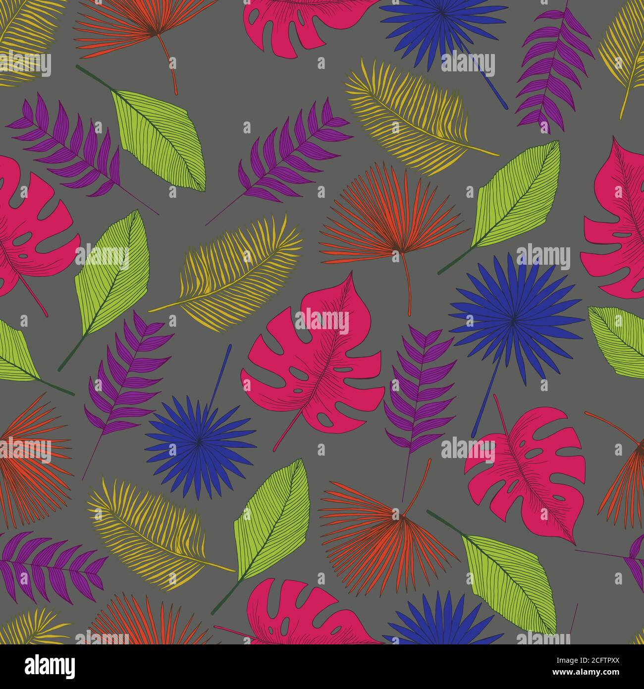Jungle illustration colour hi-res stock photography and images - Alamy