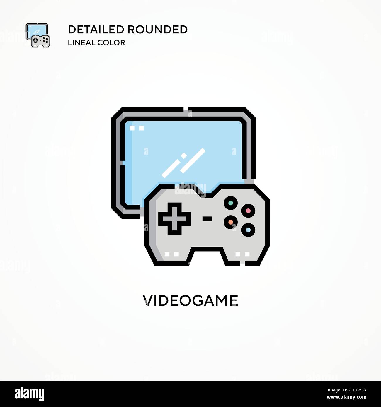 Videogame vector icon. Modern vector illustration concepts. Easy to ...