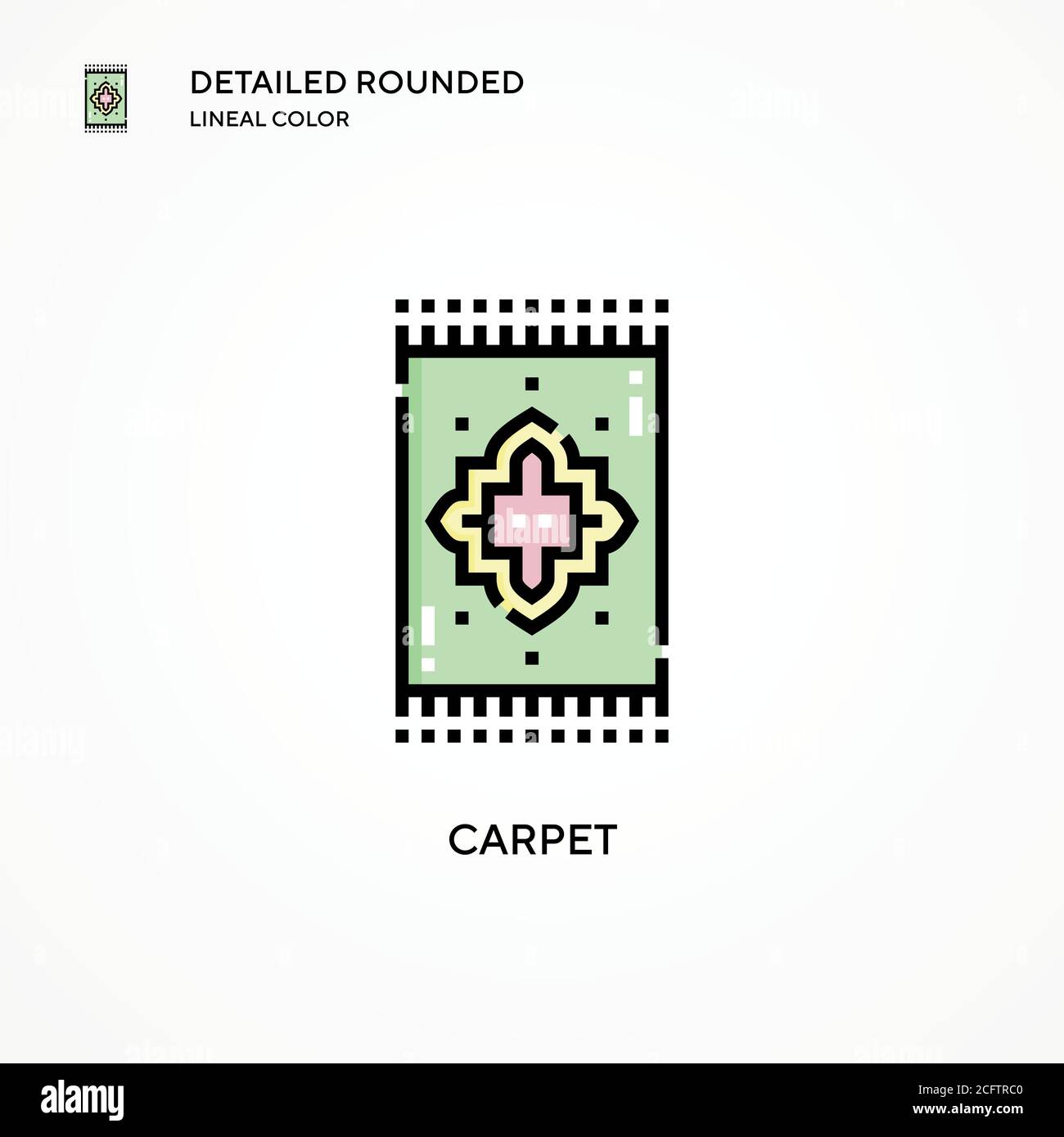 Carpet vector icon. Modern vector illustration concepts. Easy to edit ...