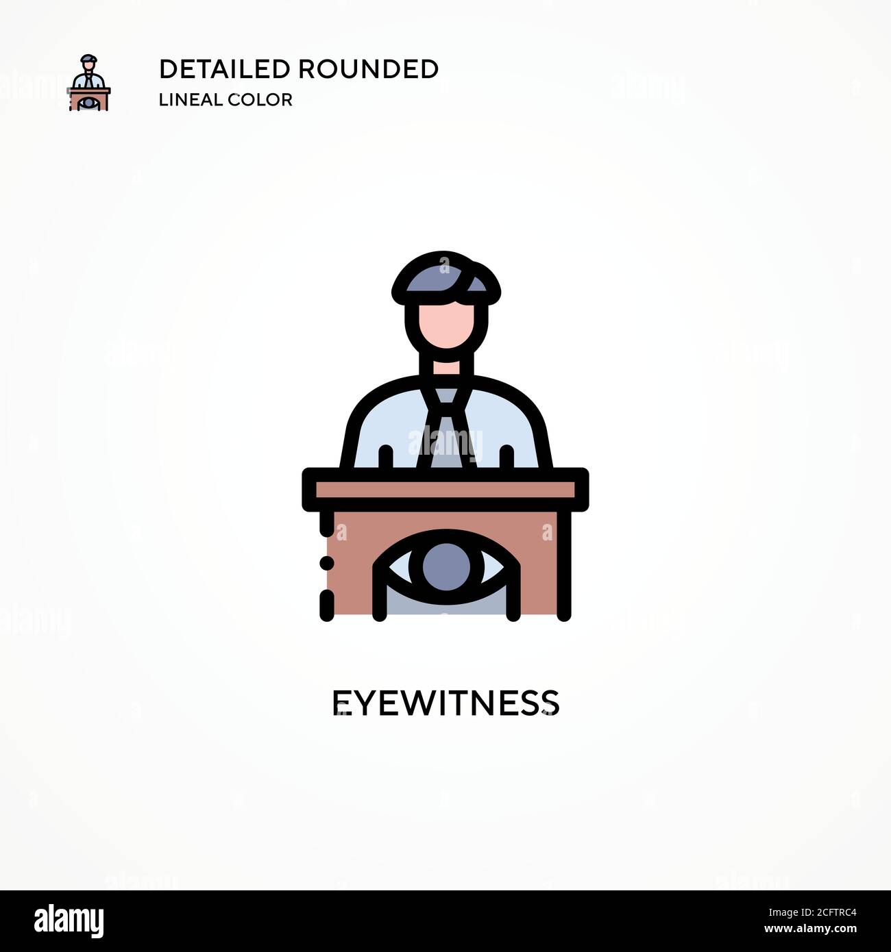 Eyewitness vector icon. Modern vector illustration concepts. Easy to ...
