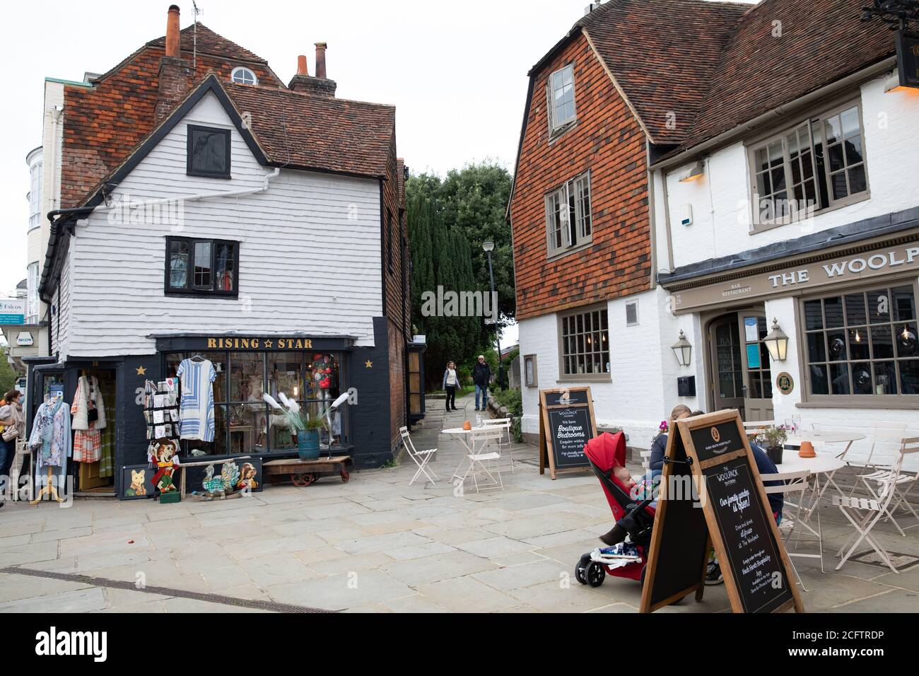 Rising Star and The Woolpack pub in Tenterden, Kent Stock Photo - Alamy