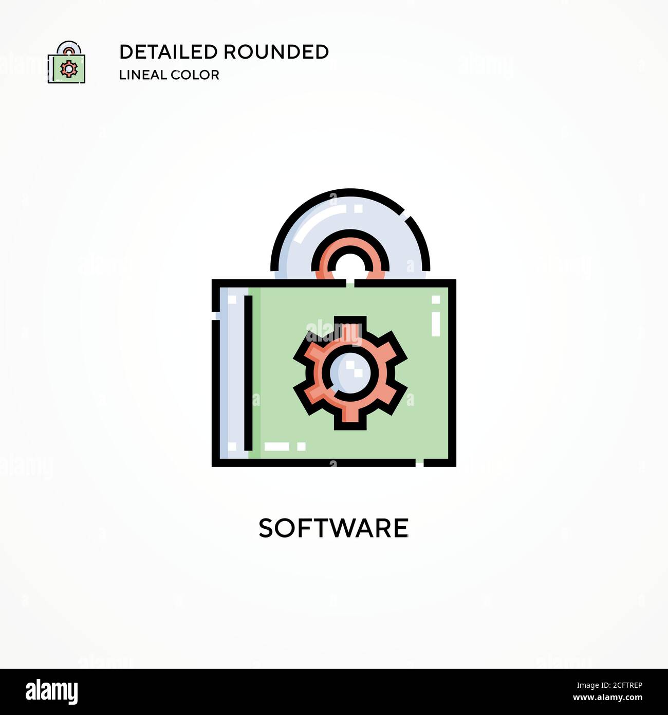Software vector icon. Modern vector illustration concepts. Easy to edit ...