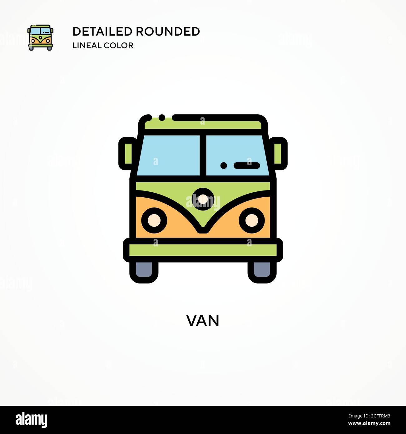 Van vector icon. Modern vector illustration concepts. Easy to edit and ...