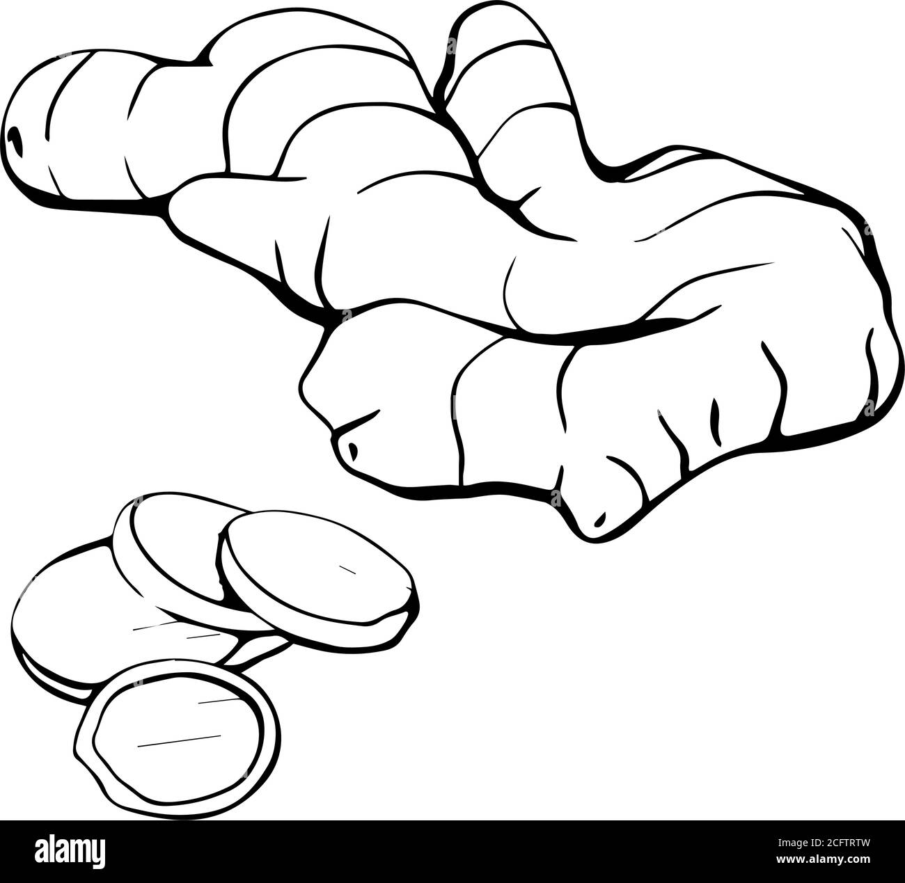 Ginger Clipart Black And White