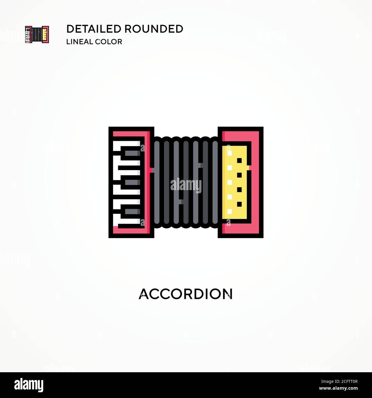 Accordion vector icon. Modern vector illustration concepts. Easy to ...