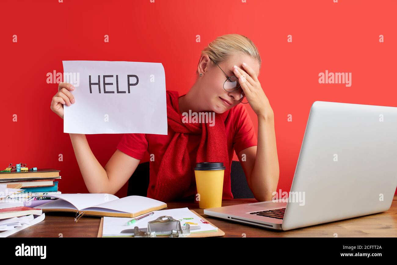 Woman bill stress energy hi-res stock photography and images - Alamy