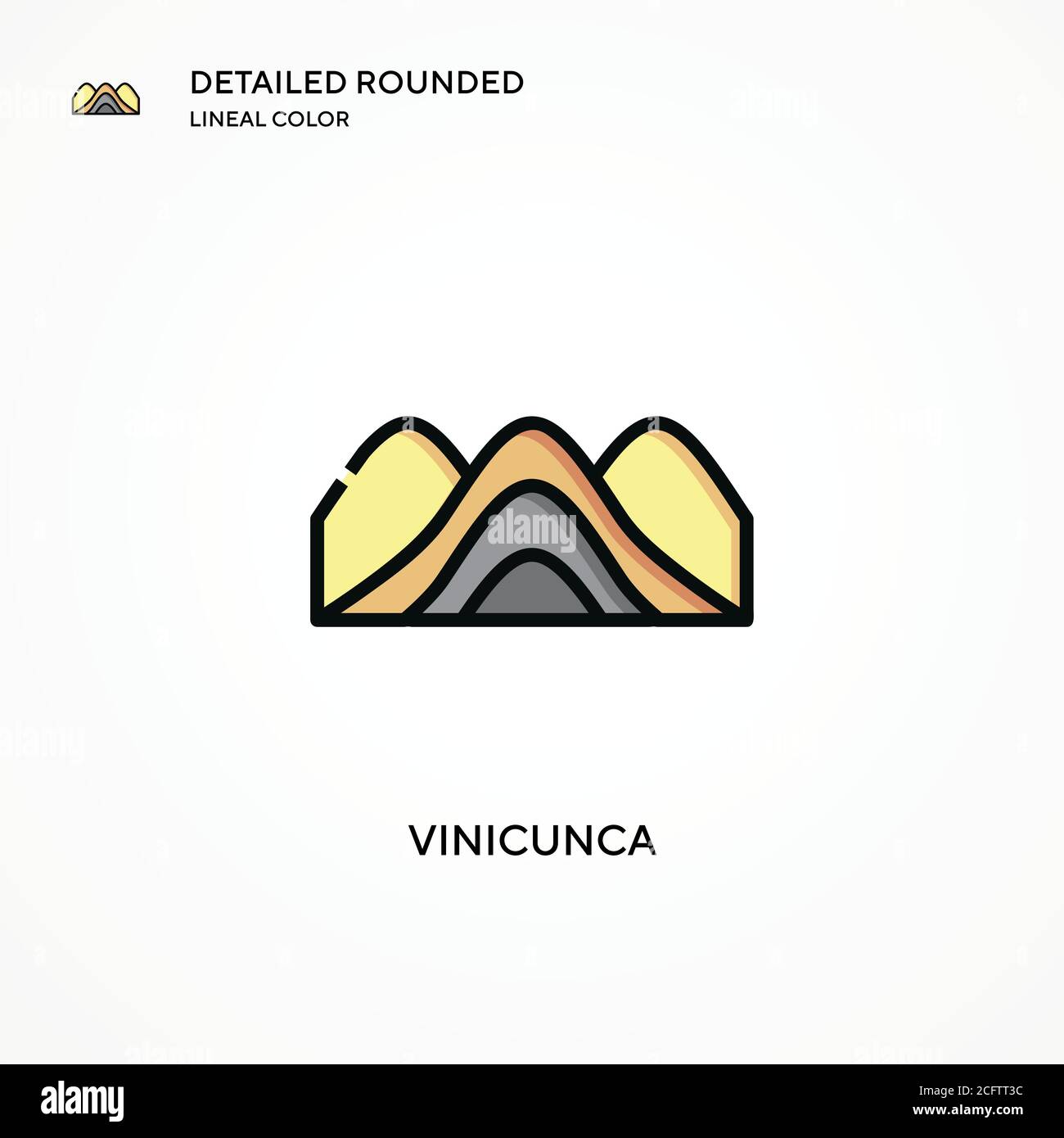 Cerro siete colores Stock Vector Images - Alamy