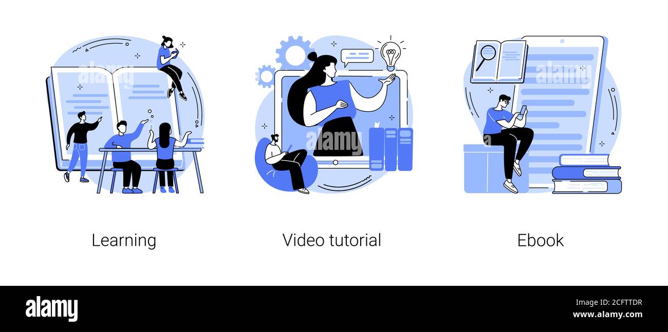 Education and training abstract concept vector illustrations Stock ...