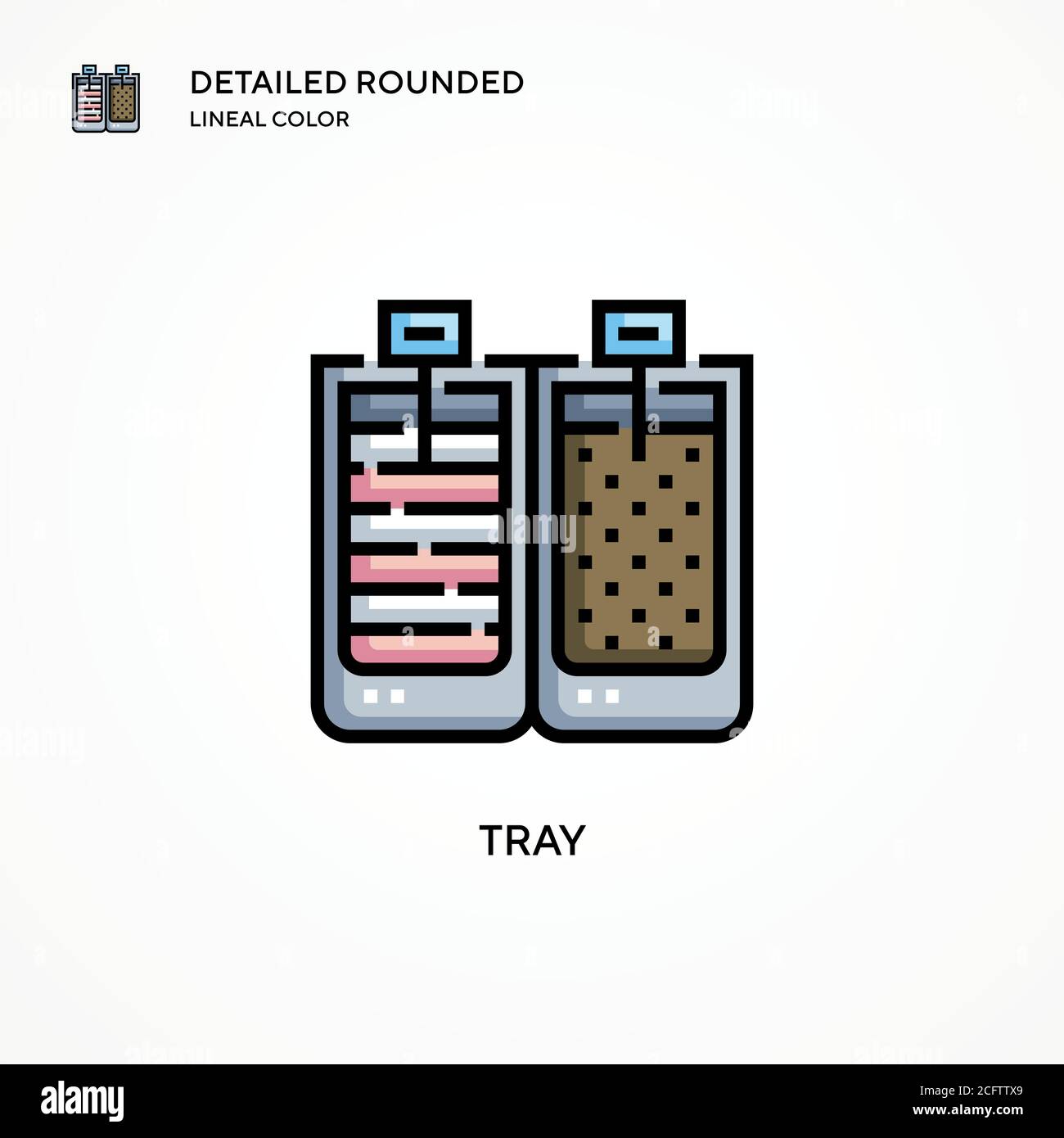 Tray vector icon. Modern vector illustration concepts. Easy to edit and ...