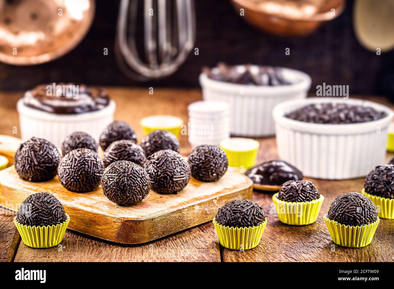 The brigadeiro is a typical sweet of Brazilian cuisine, with its ...