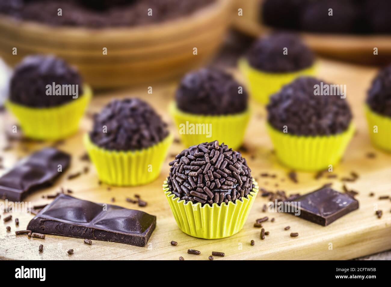 Brigadeiro - traditional Brazilian delicacy made from condensed milk ...