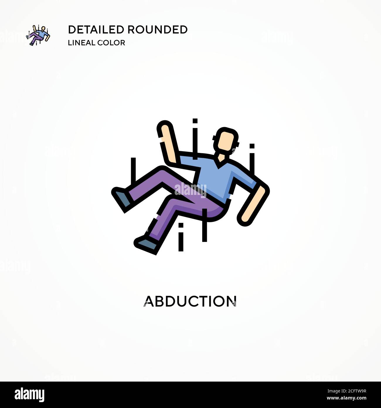 Abduction vector icon. Modern vector illustration concepts. Easy to ...