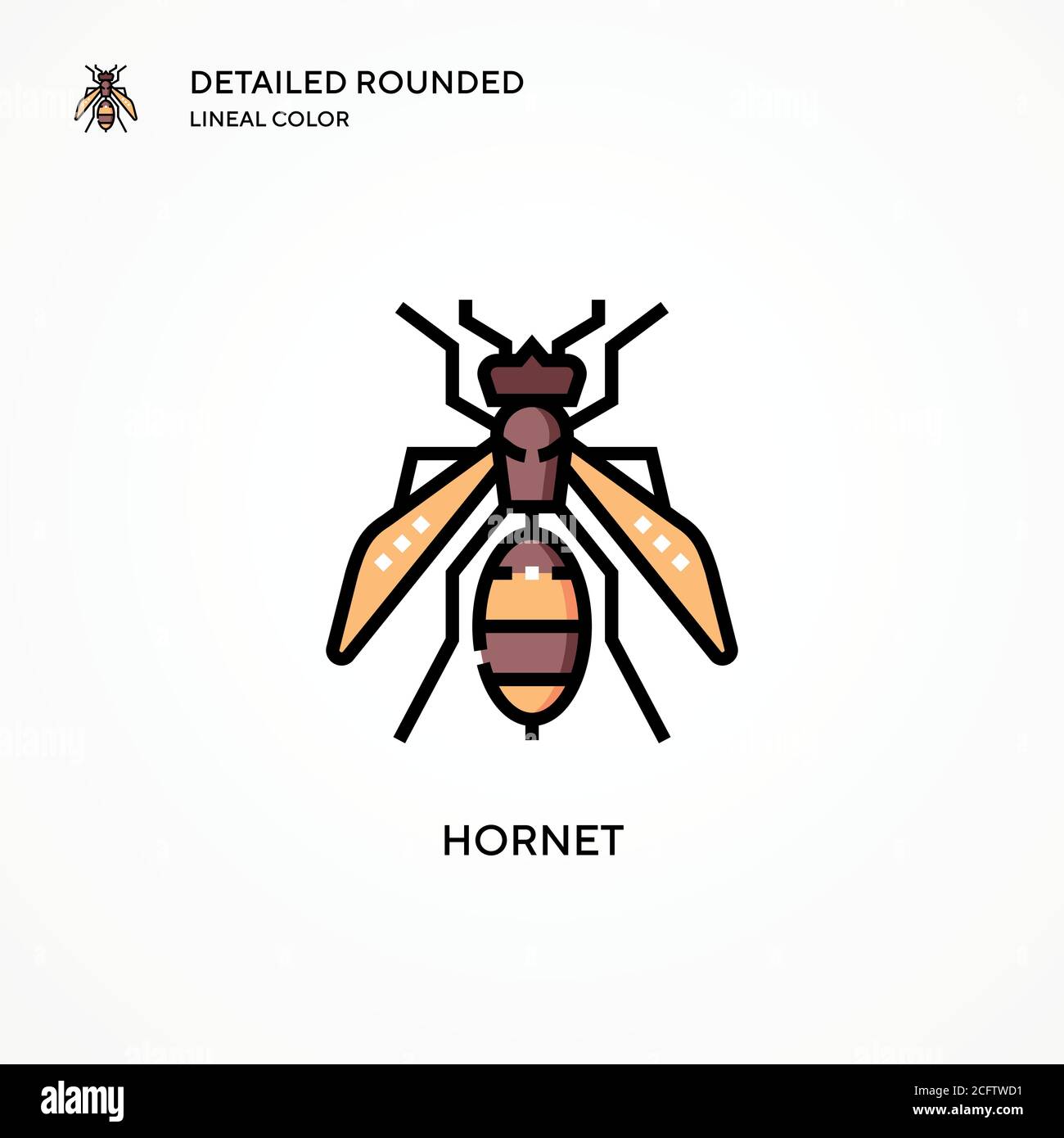 Hornet vector icon. Modern vector illustration concepts. Easy to edit ...