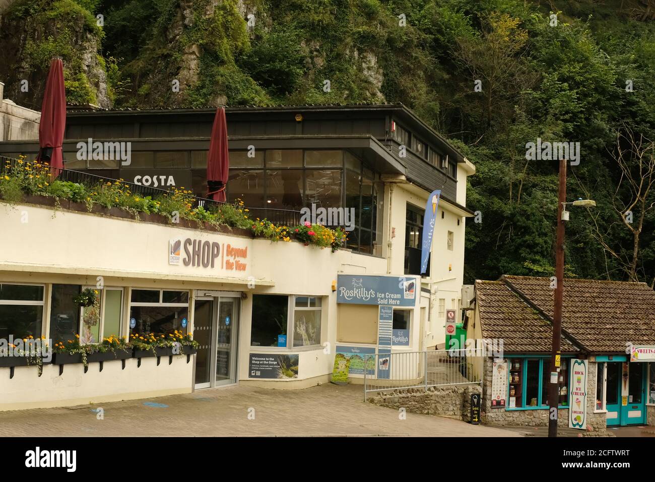 September 2020 - Shops and businesses in Cheddar Gorge, the largest ...