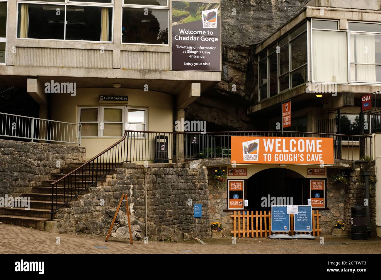 September 2020 - Shops and businesses in Cheddar Gorge, the largest ...