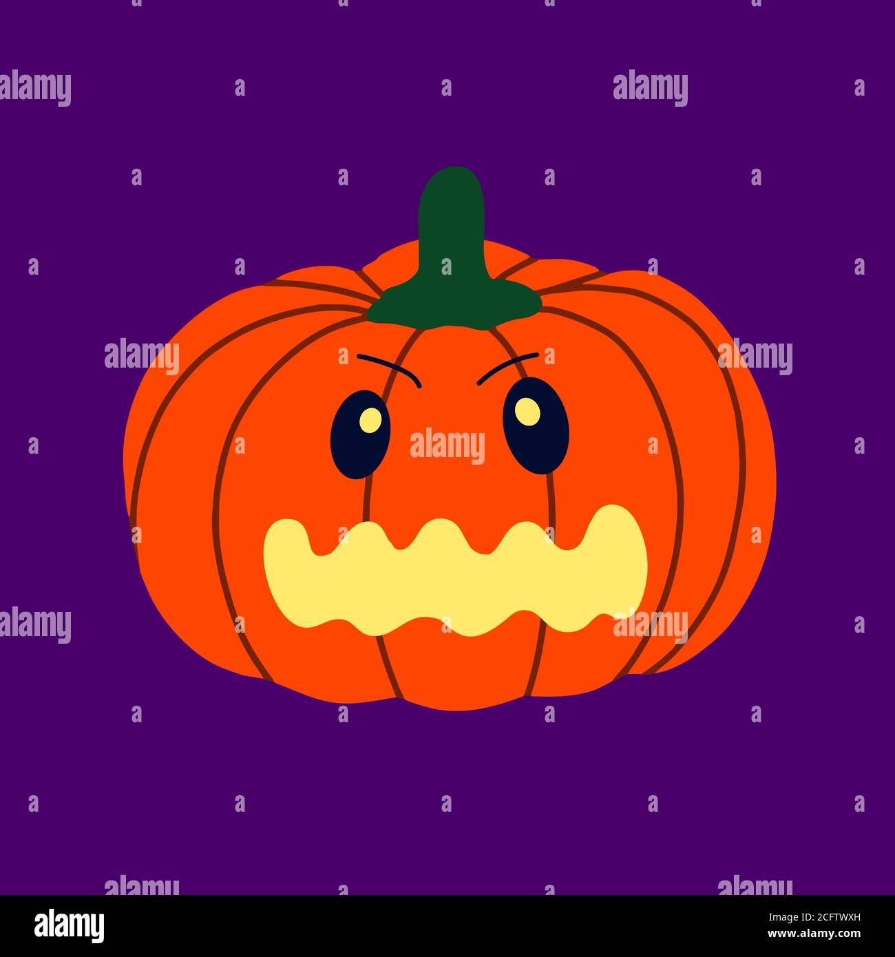 The evil pumpkin.Symbol of the Halloween Stock Vector Image & Art - Alamy
