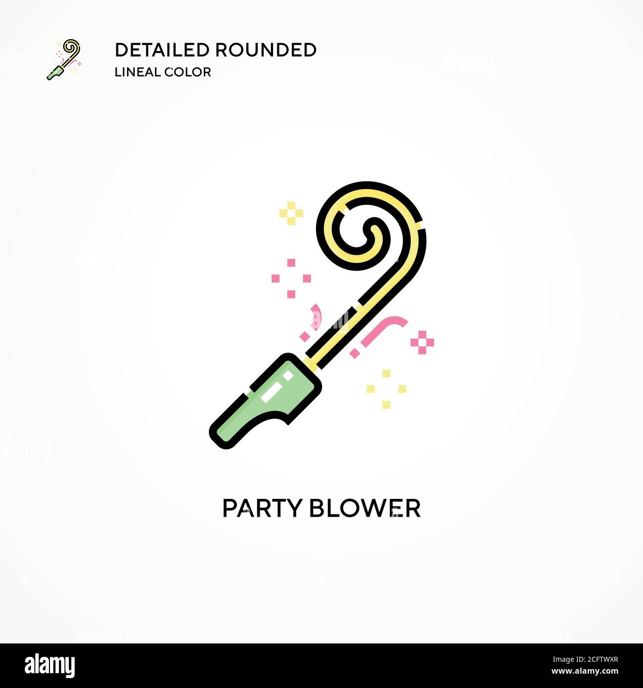 Party blower vector icon. Modern vector illustration concepts. Easy to ...