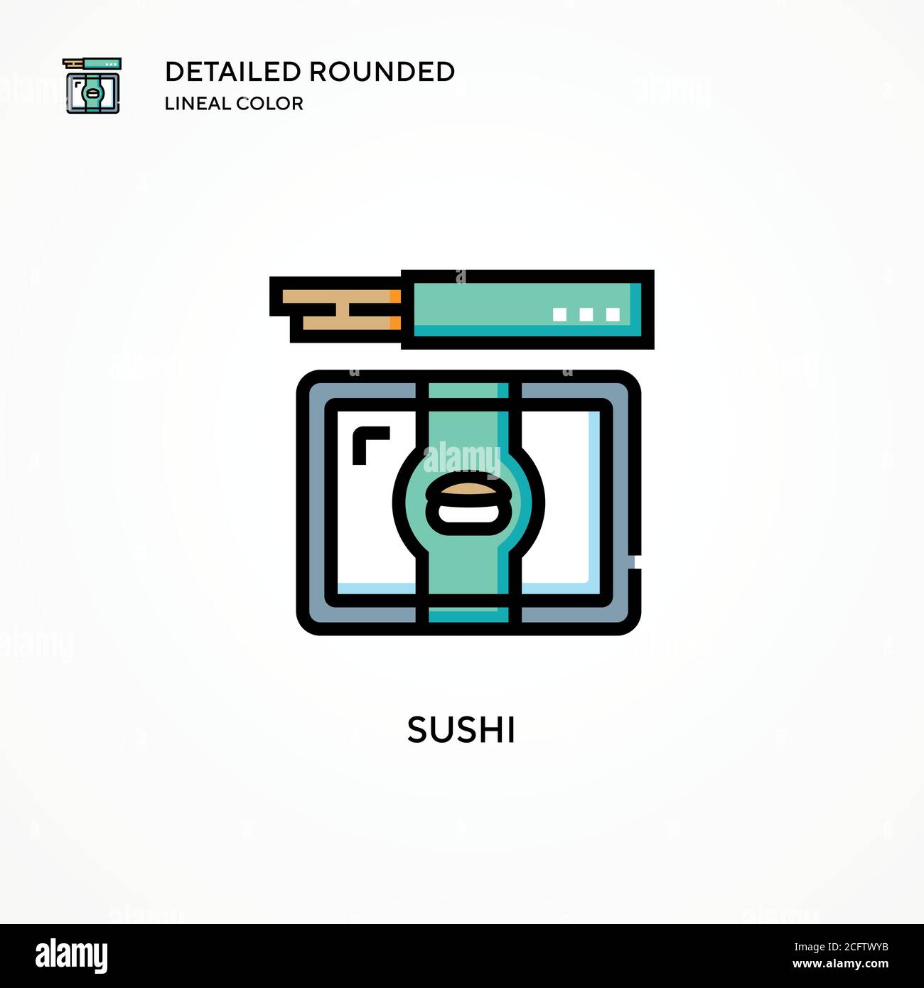Sushi vector icon. Modern vector illustration concepts. Easy to edit ...