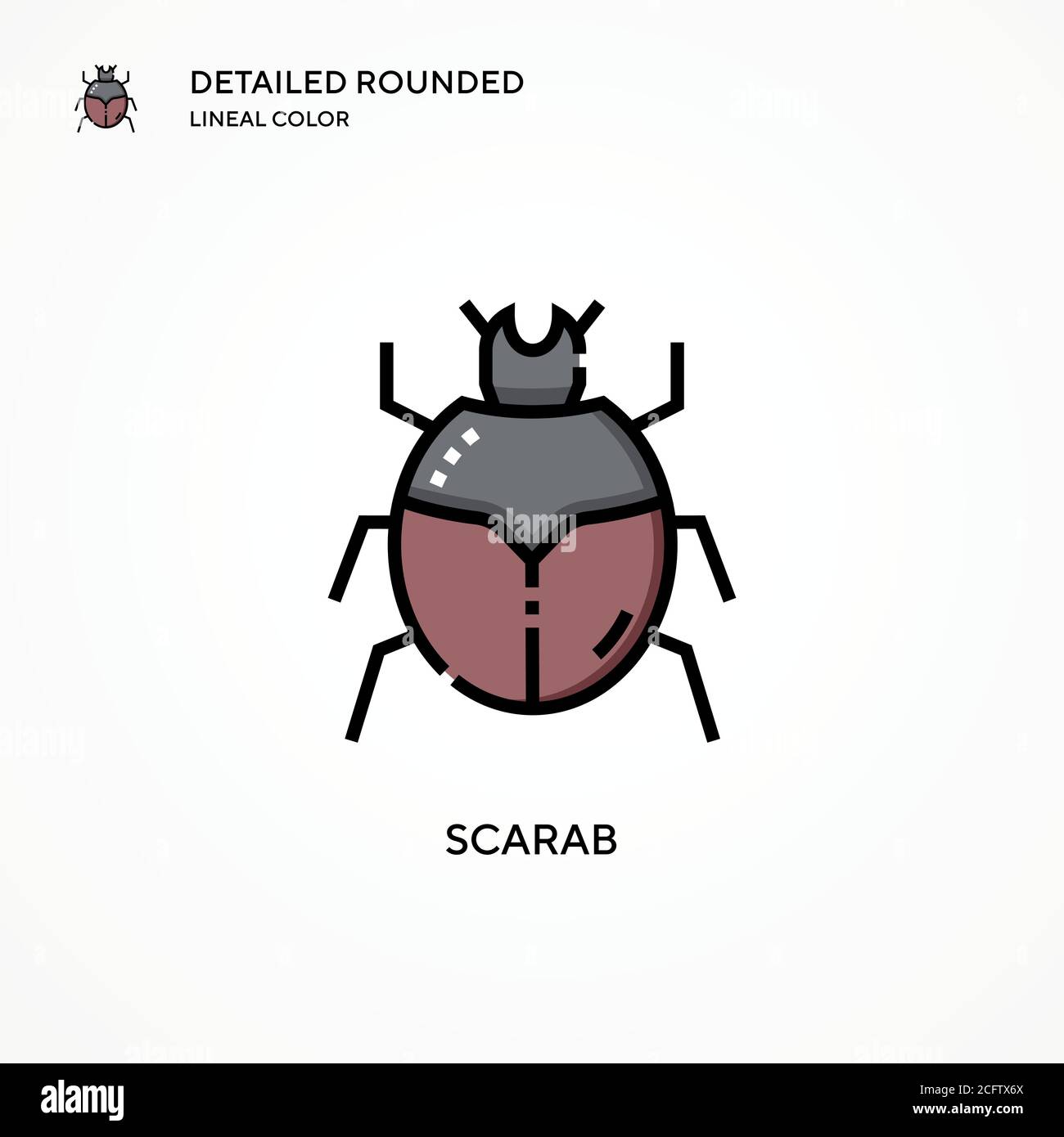 Scarab vector icon. Modern vector illustration concepts. Easy to edit ...