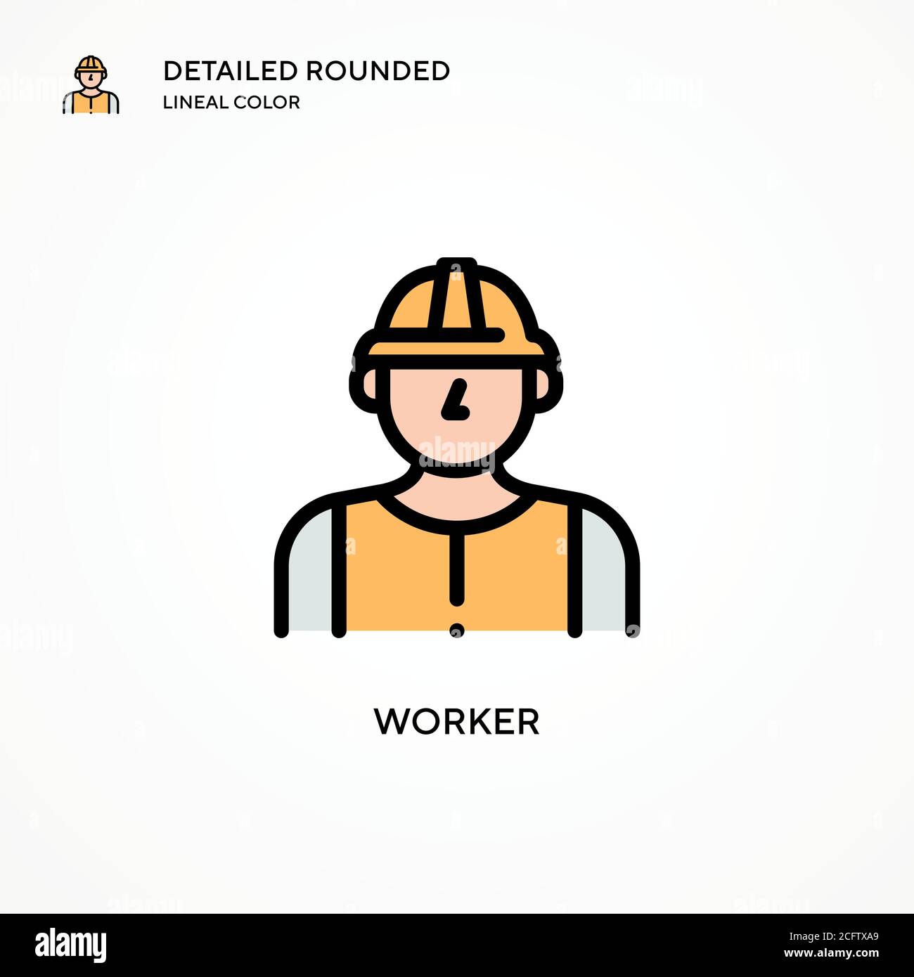 Worker vector icon. Modern vector illustration concepts. Easy to edit ...