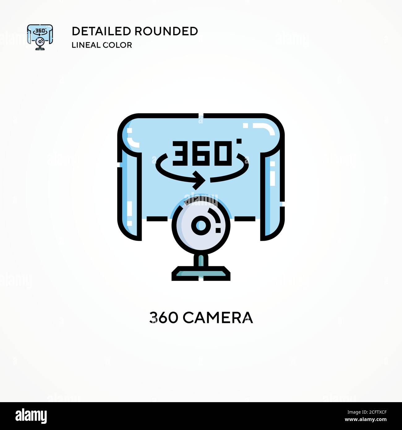 360 camera vector icon. Modern vector illustration concepts. Easy to ...