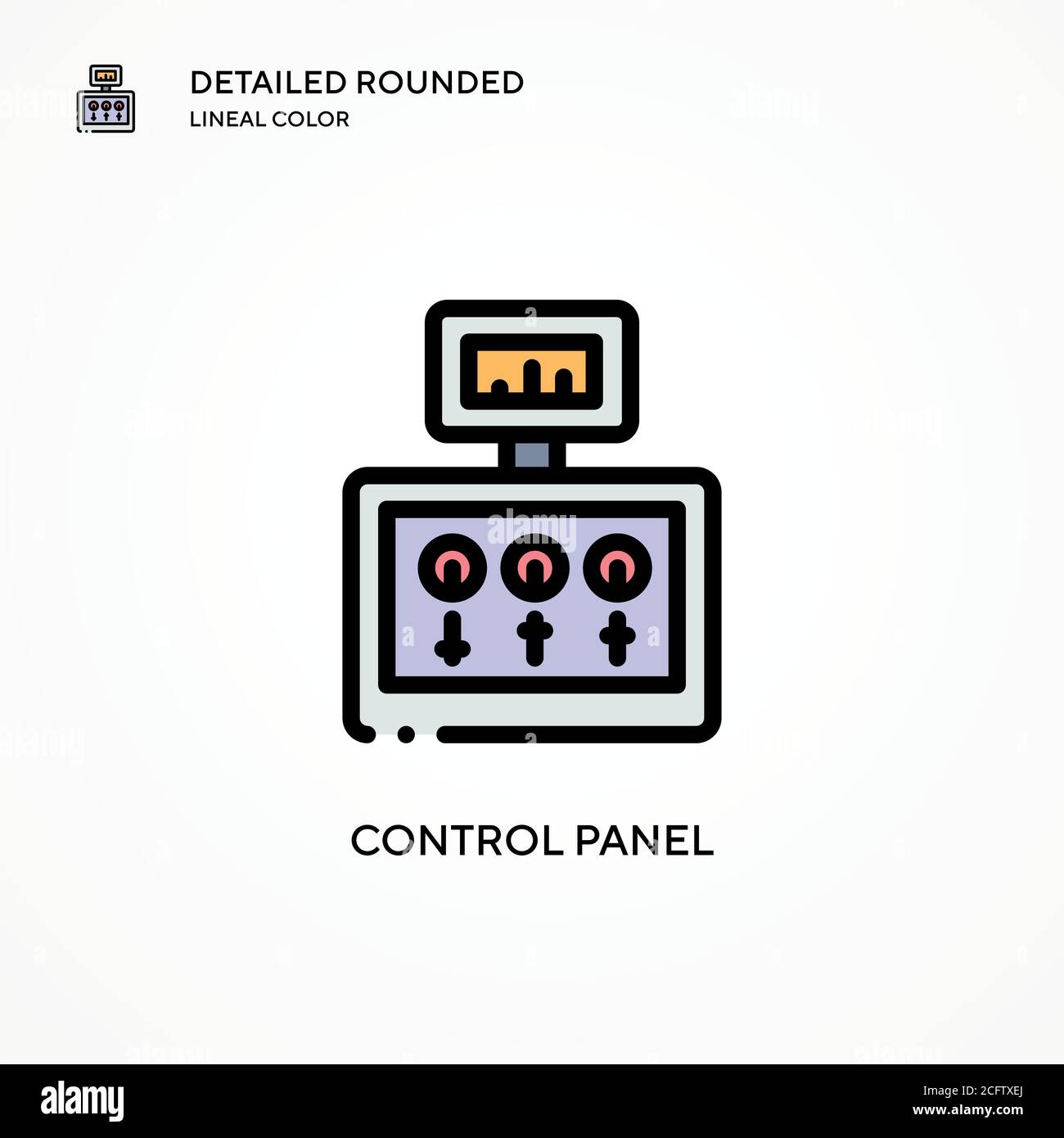 Control panel vector icon. Modern vector illustration concepts. Easy to ...