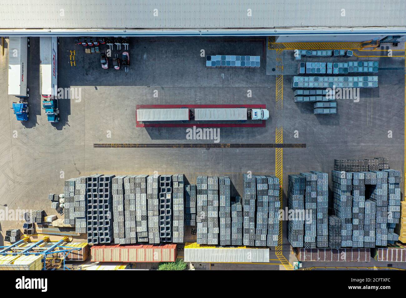 Aerial view of the Constellation Brands brewery, a Grupo Modelo brewery ...