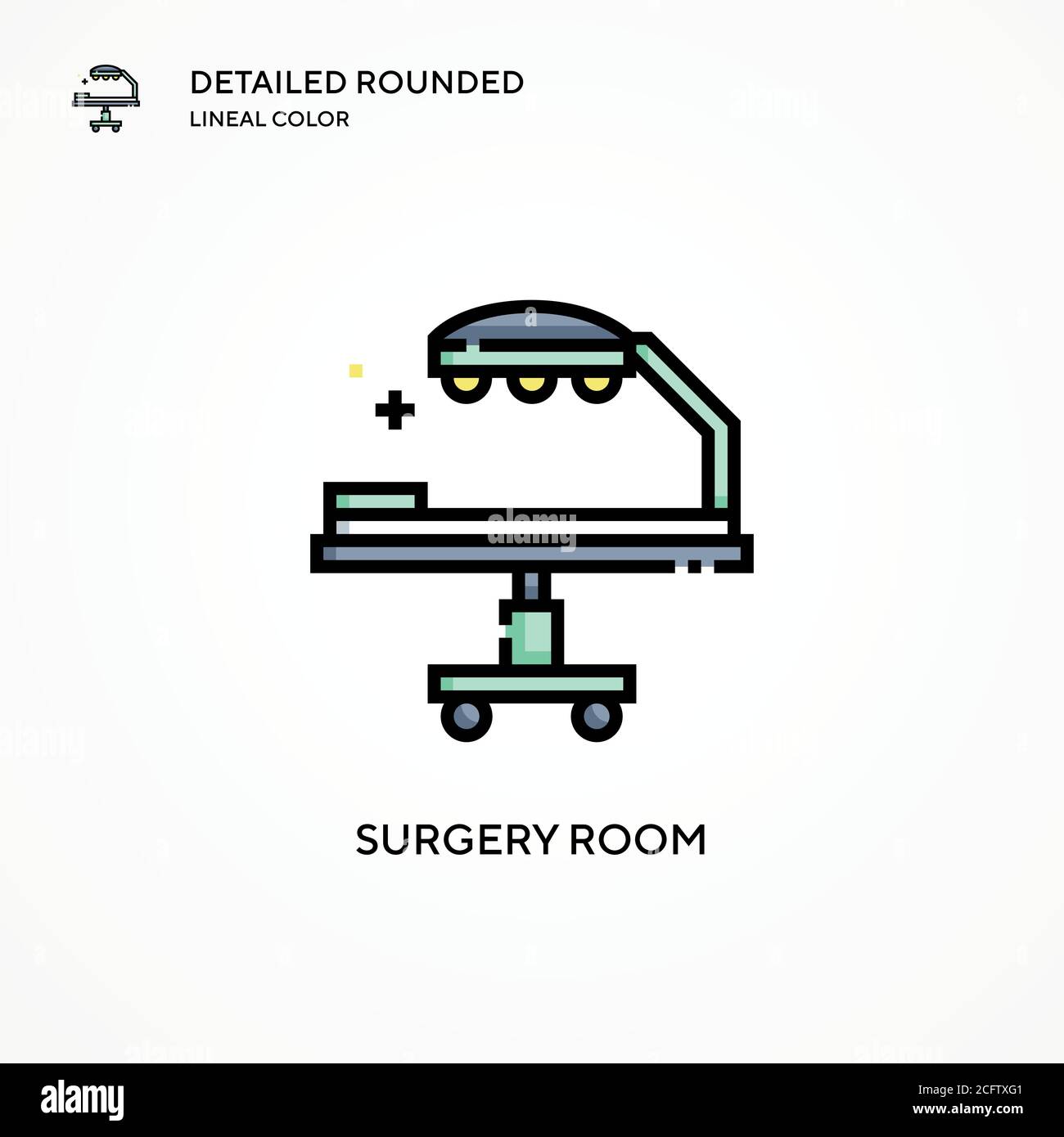 Surgery room vector icon. Modern vector illustration concepts. Easy to ...