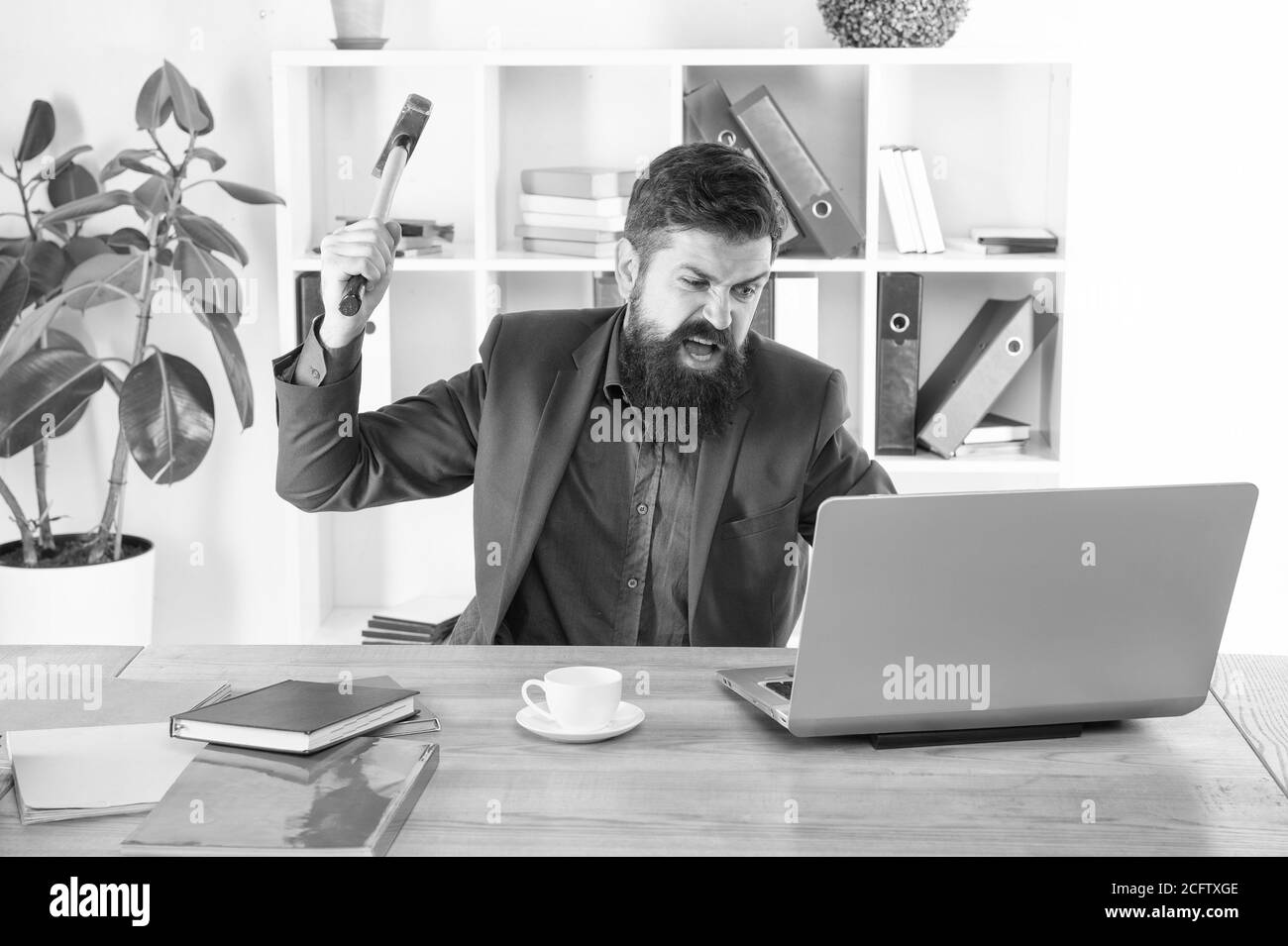 Overworked Black and White Stock Photos & Images - Alamy