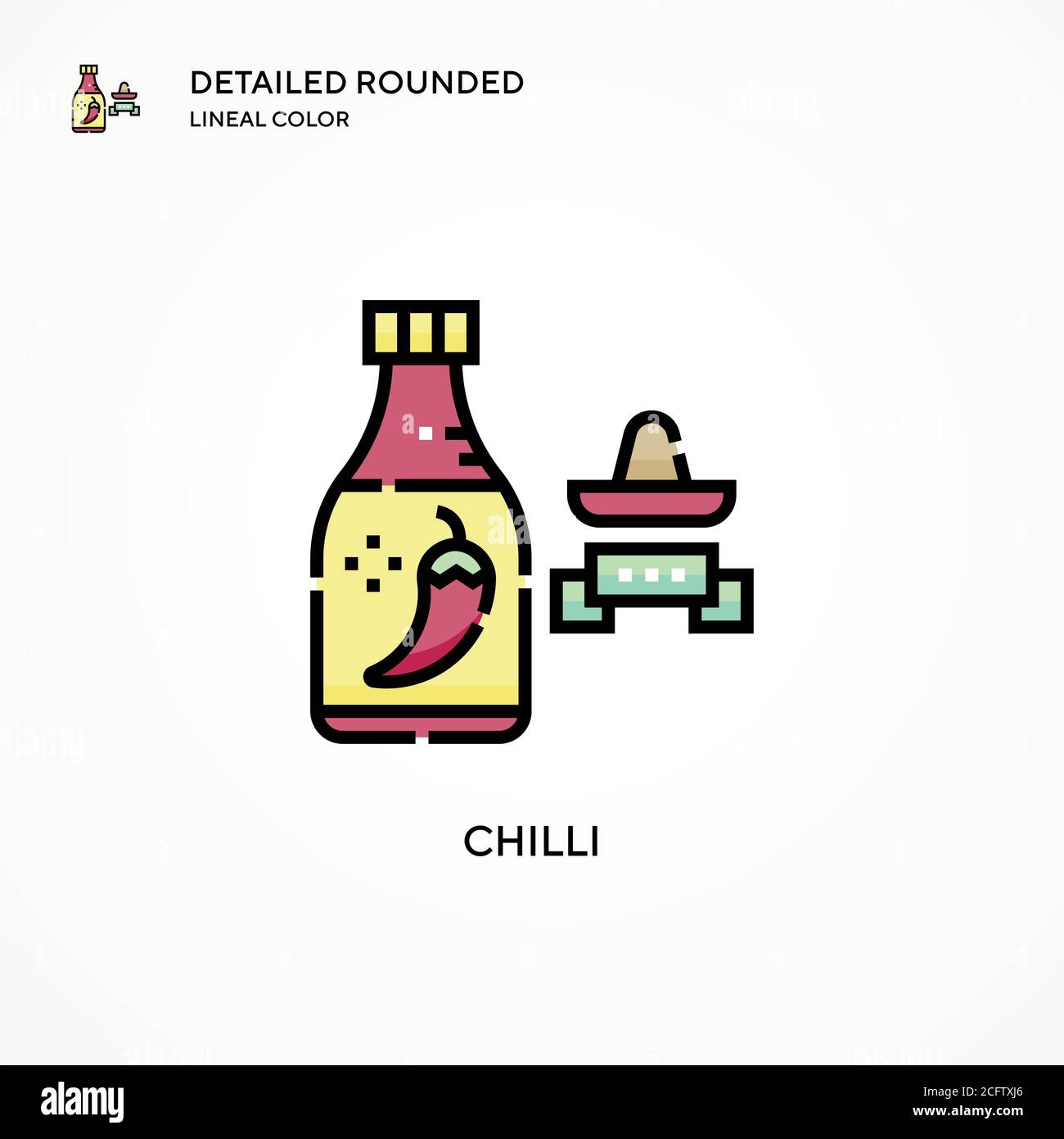 Chilli vector icon. Modern vector illustration concepts. Easy to edit ...